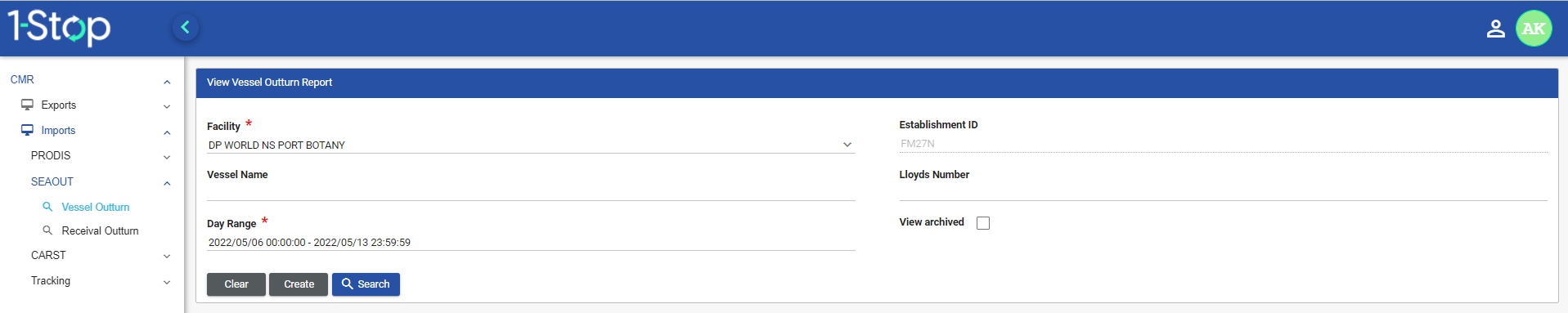 CMR - How to Search and Edit Existing Vessel Outturn Report – Help Centre