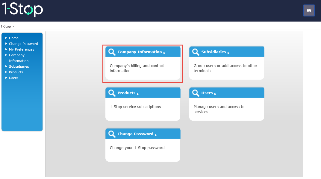 How do I view or update company information? – Help Centre