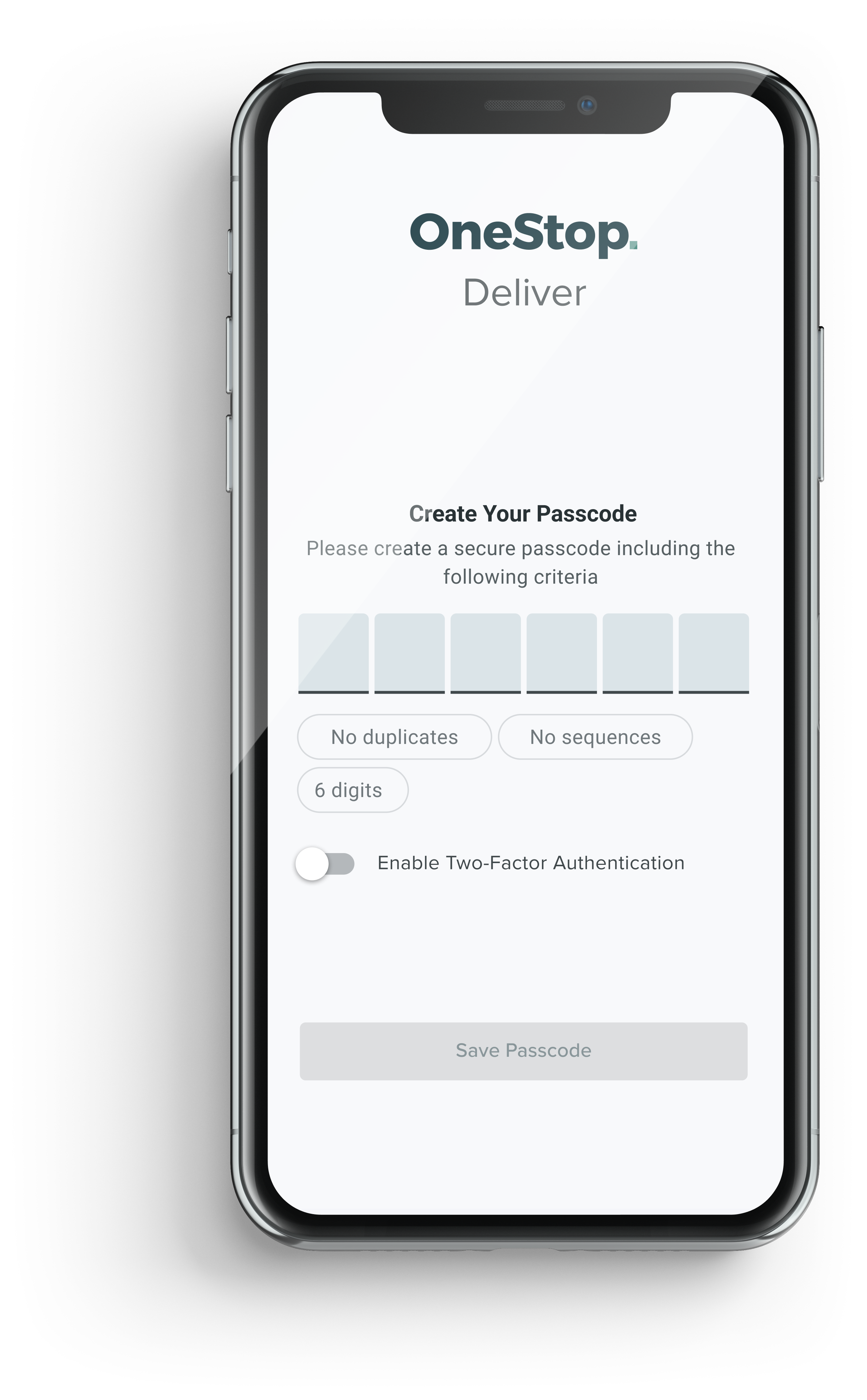 OneStop Deliver - Signing Up to the App – Help Centre