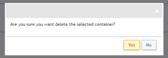 How to delete containers via the Container List screen – Help Centre