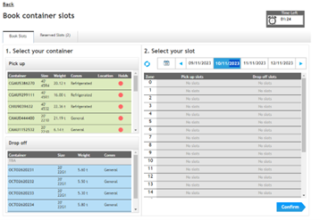 OptiBook - How to book a slot against an available container via the ...