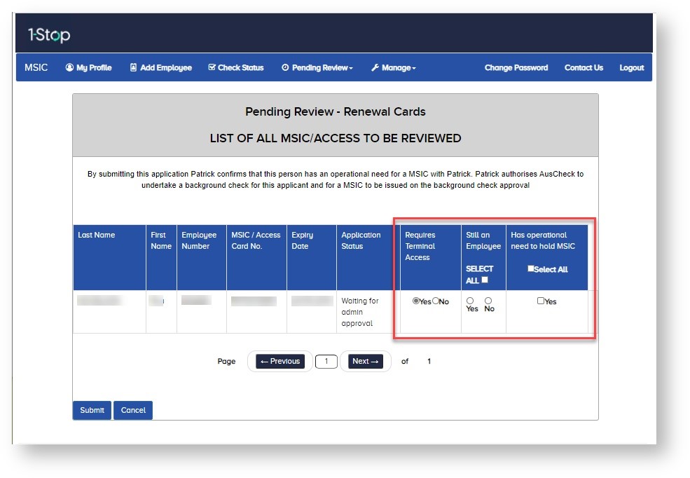MSIC/Access - How do I approve my employee's card renewal or replacement? – Help Centre